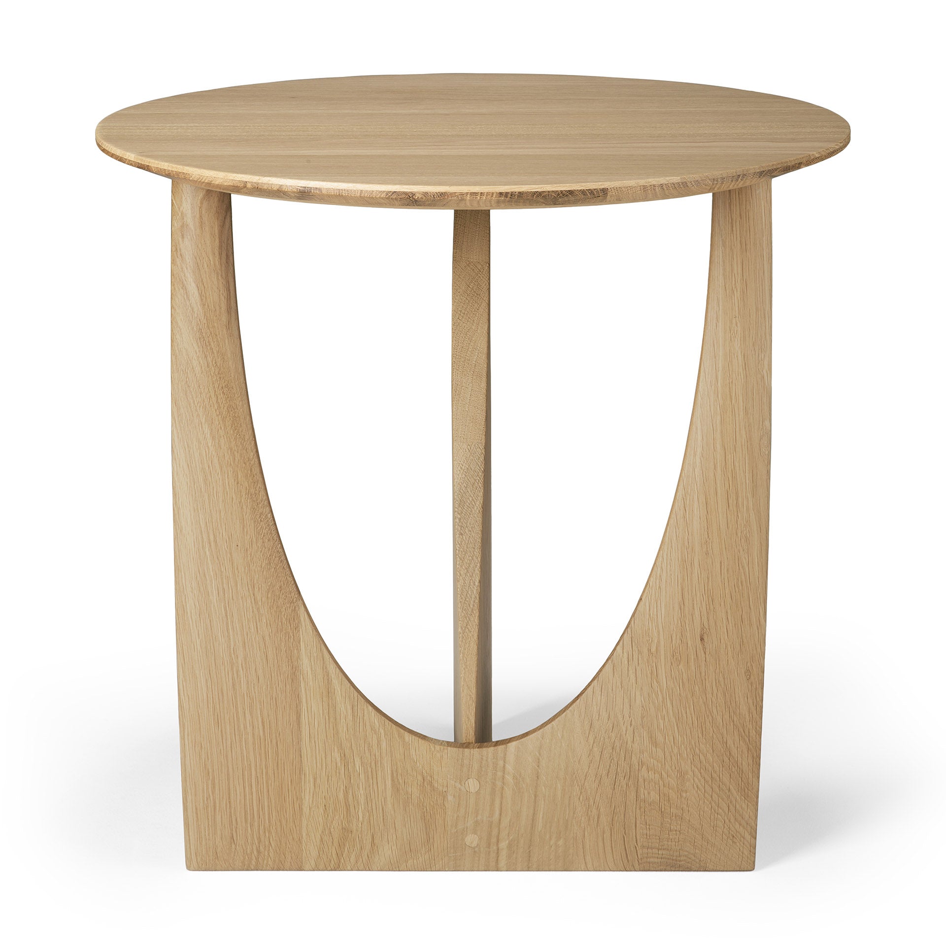 Geometric Side Table - Oak – SOBU