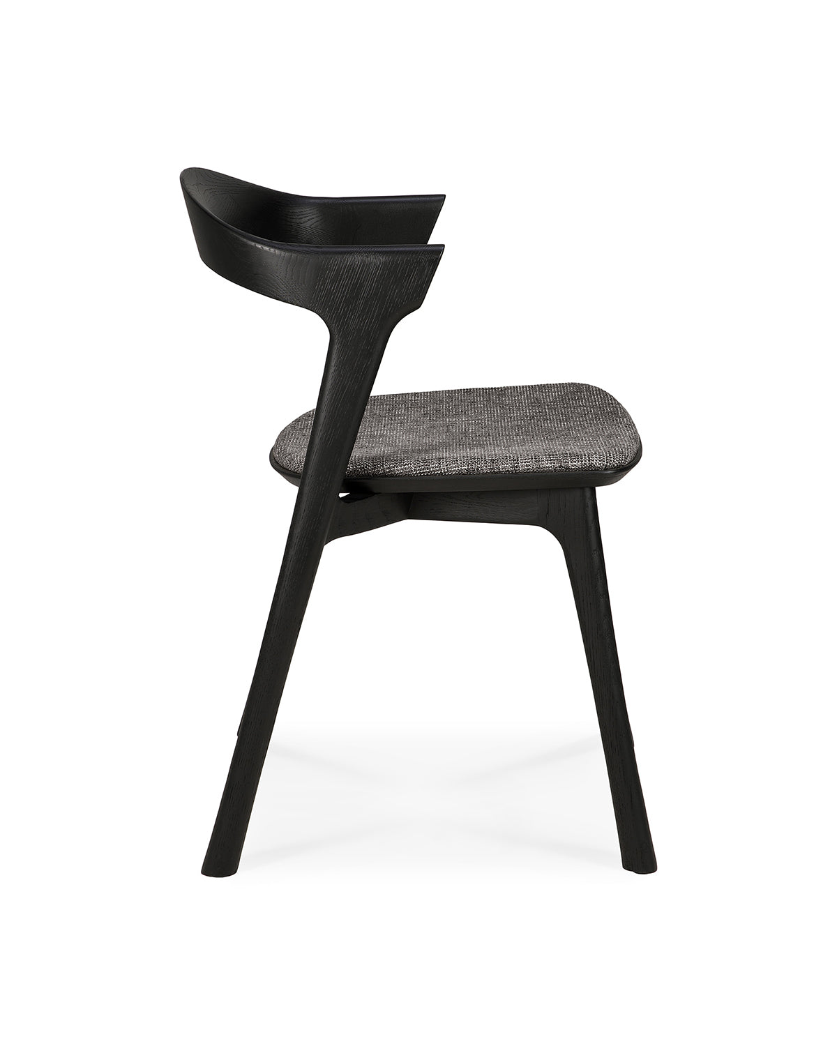 Bok Dining Chair - Black Oak with Grey Fabric – SOBU