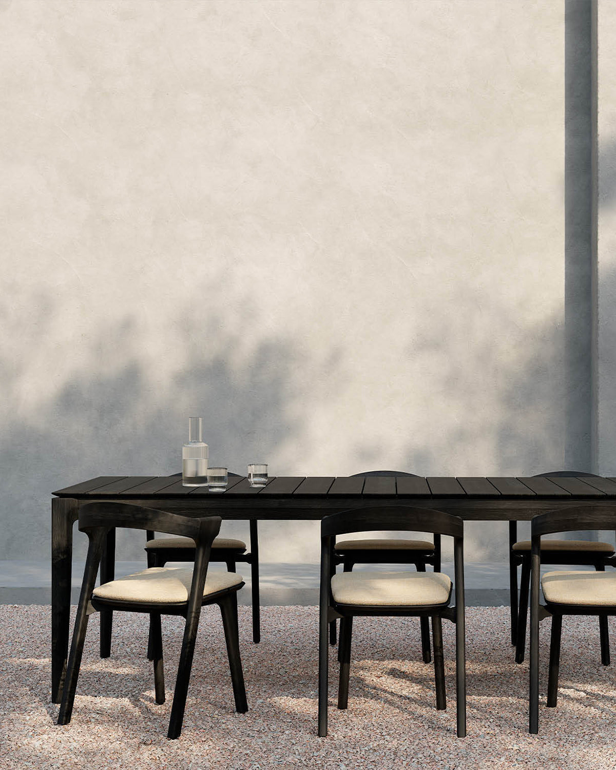 Bok Outdoor Dining Chair - Black Teak – SOBU