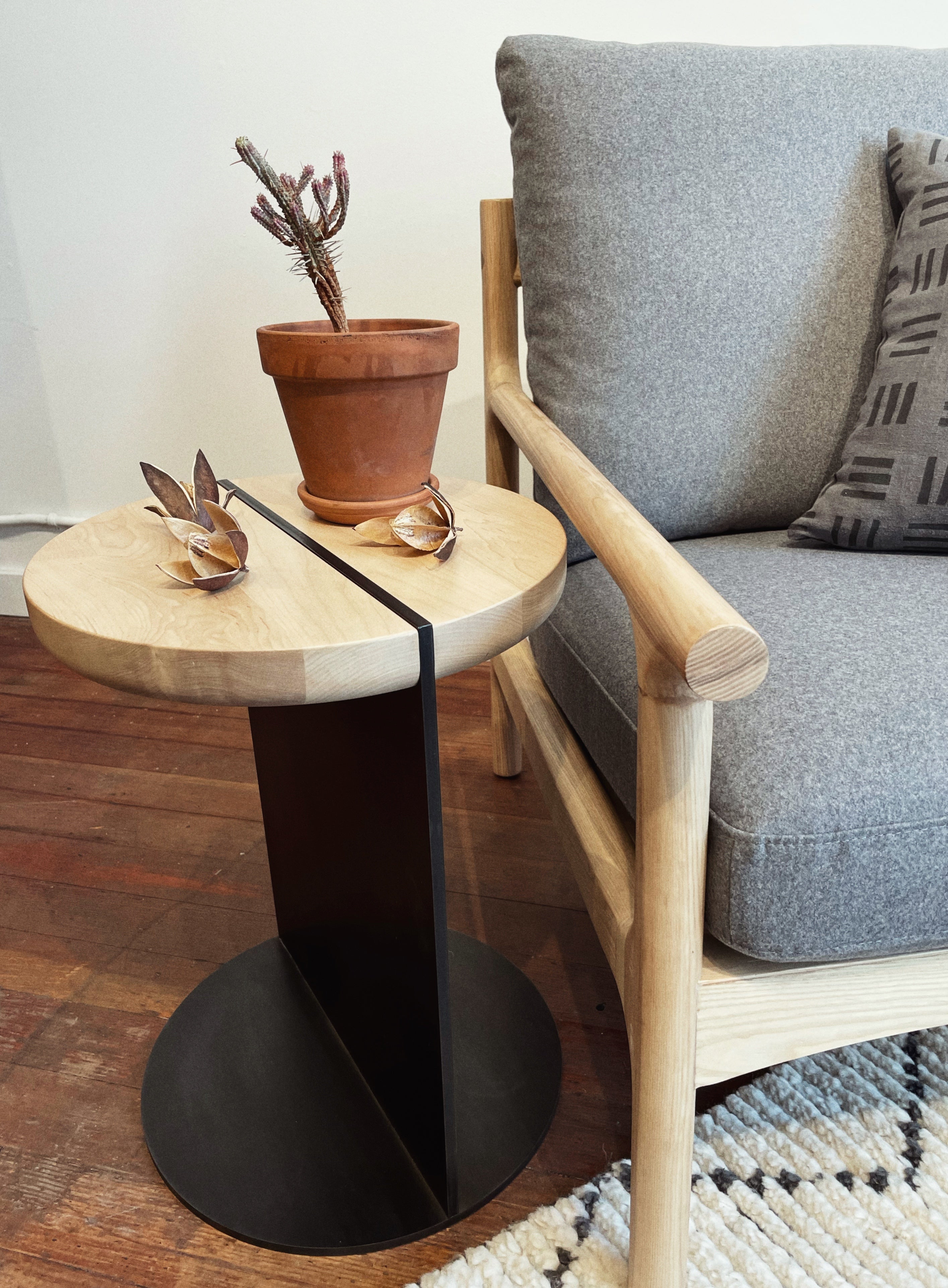 Dial Side Table - White Ash – SOBU