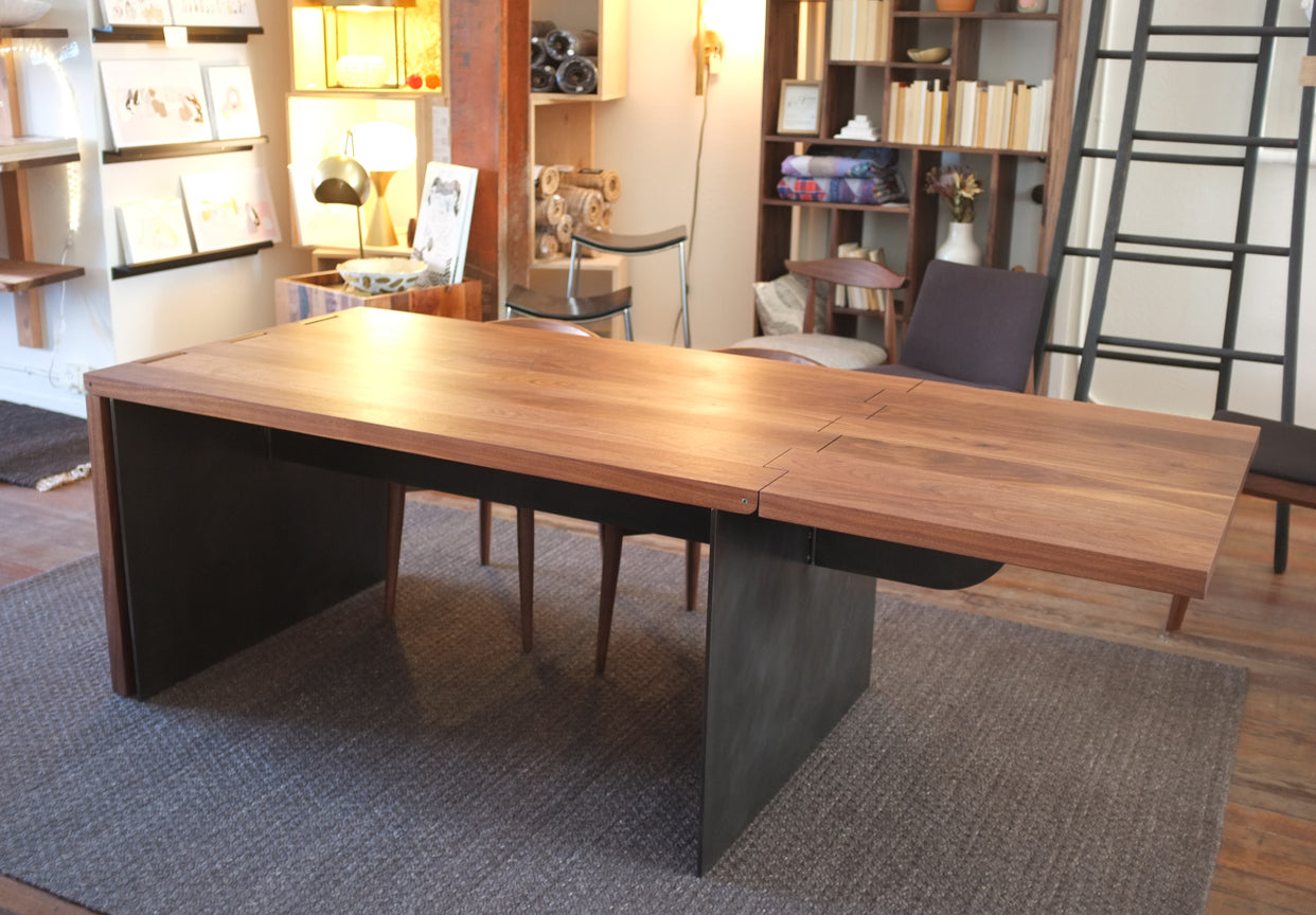 Hinge Extension Dining Table - Black Walnut – SOBU