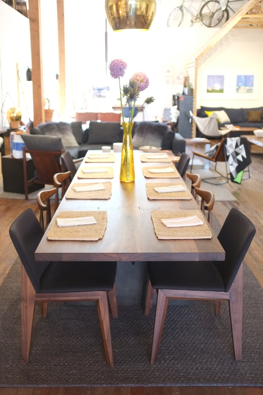 Hinge Extension Dining Table - Black Walnut – SOBU