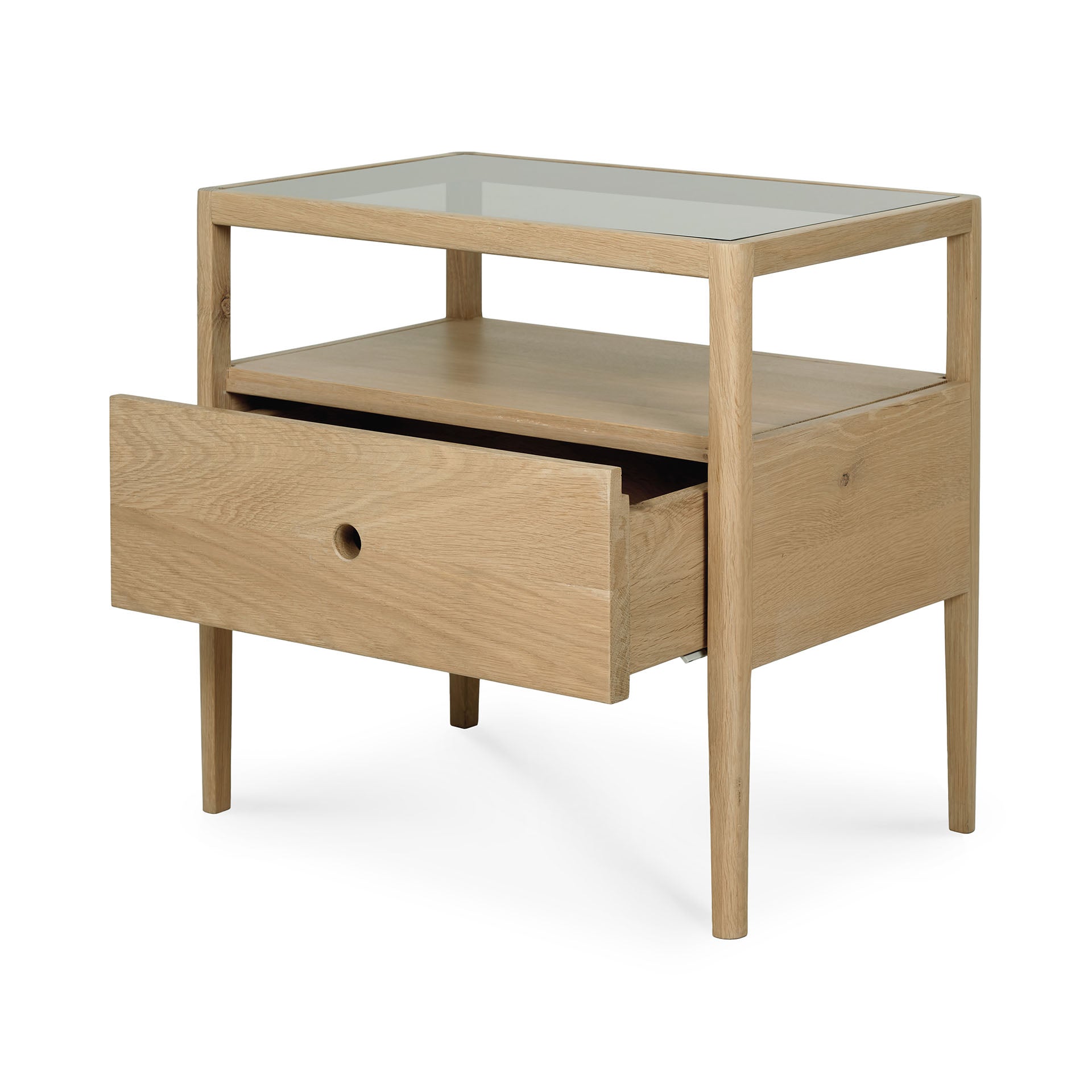 Spindle Nightstand - Oak – SOBU