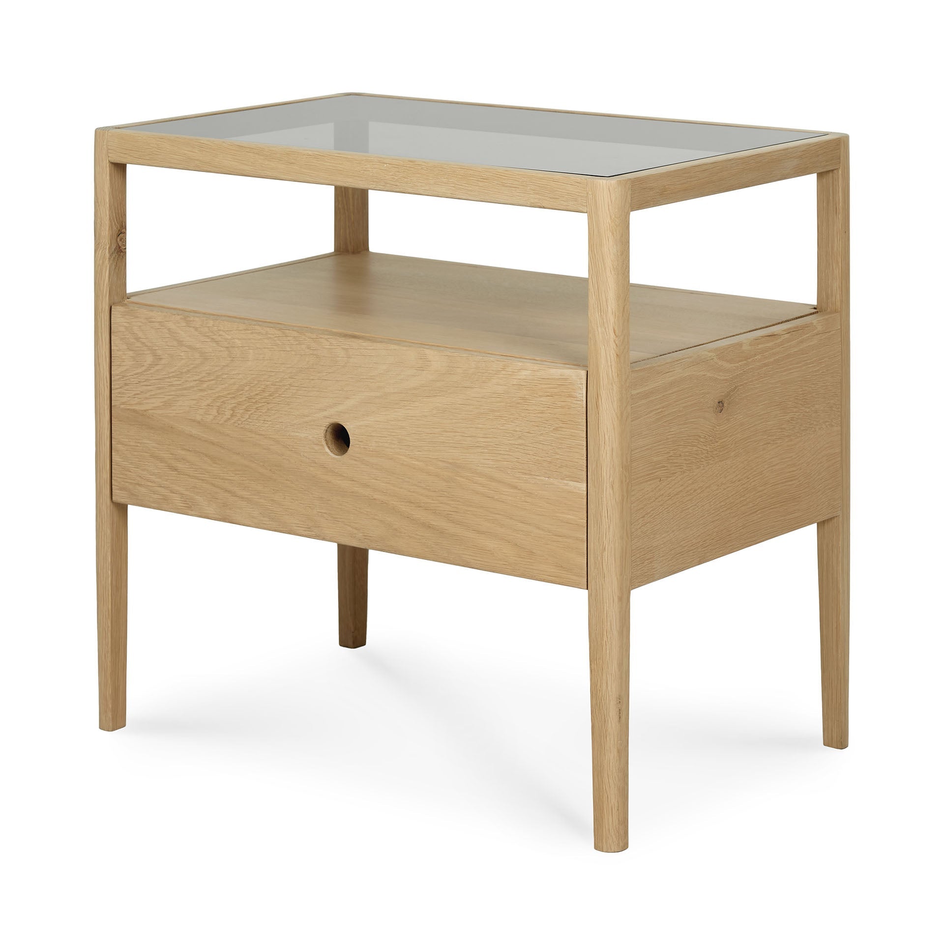 Spindle Nightstand - Oak – SOBU